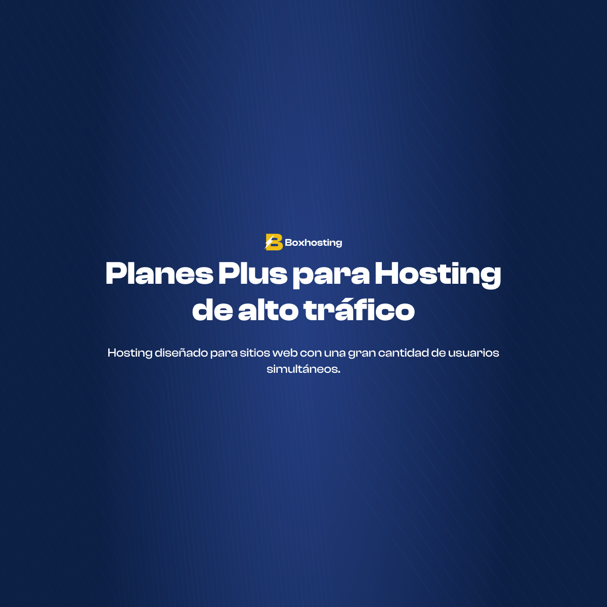 Hosting Plus de Boxhosting Chile para tu sitio web